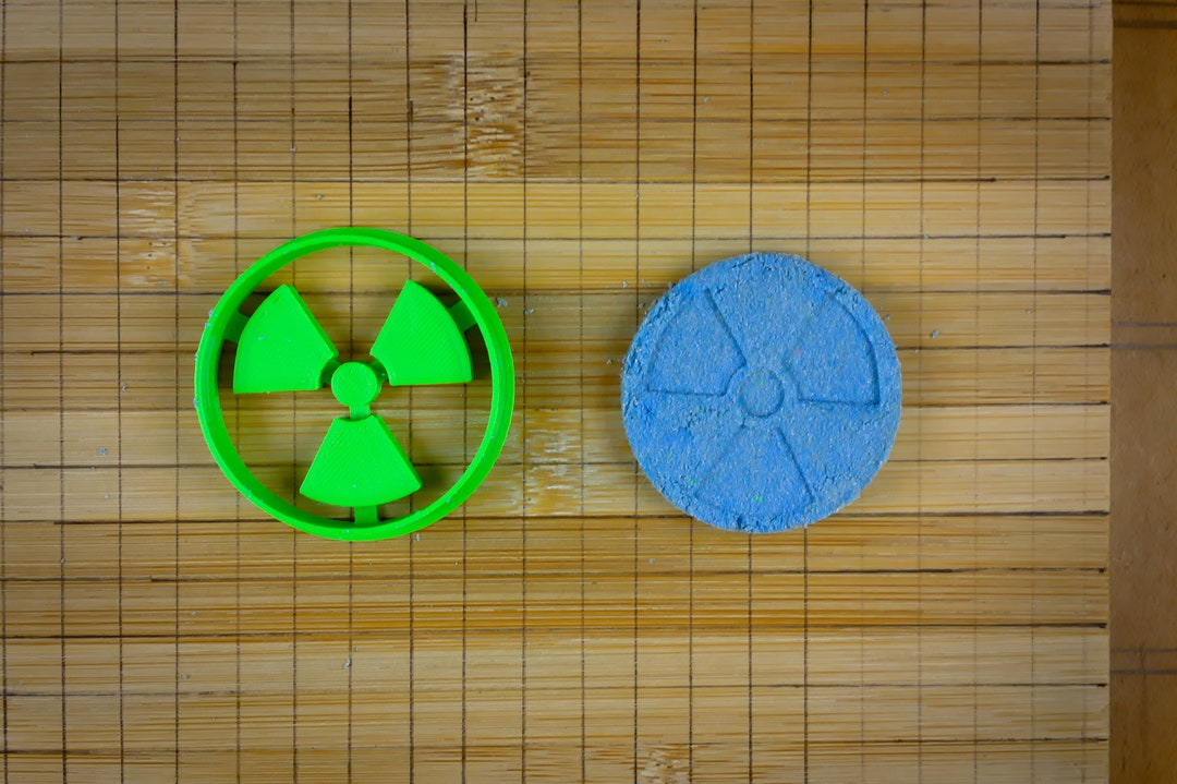 Radiation Symbol Cookie Cutter - Ionizing Symbol - Hazard ...