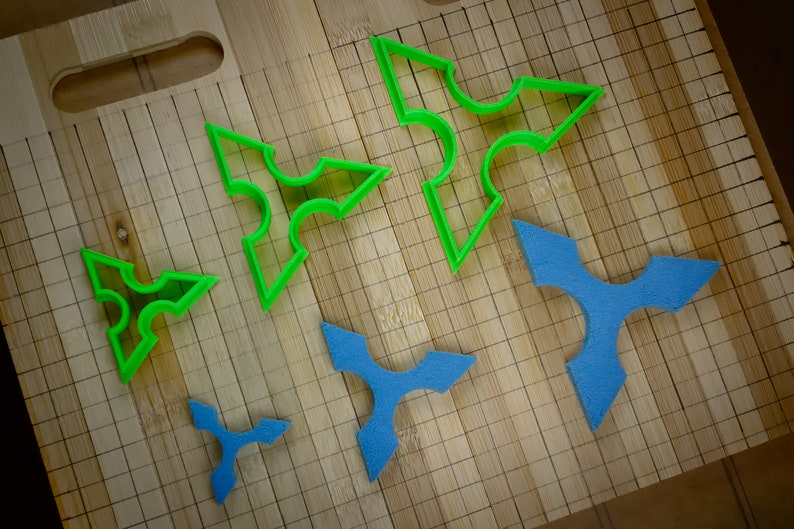Ninja Star 1 - Three Point Throwing Star - Shuriken - Cookie Cutter ...