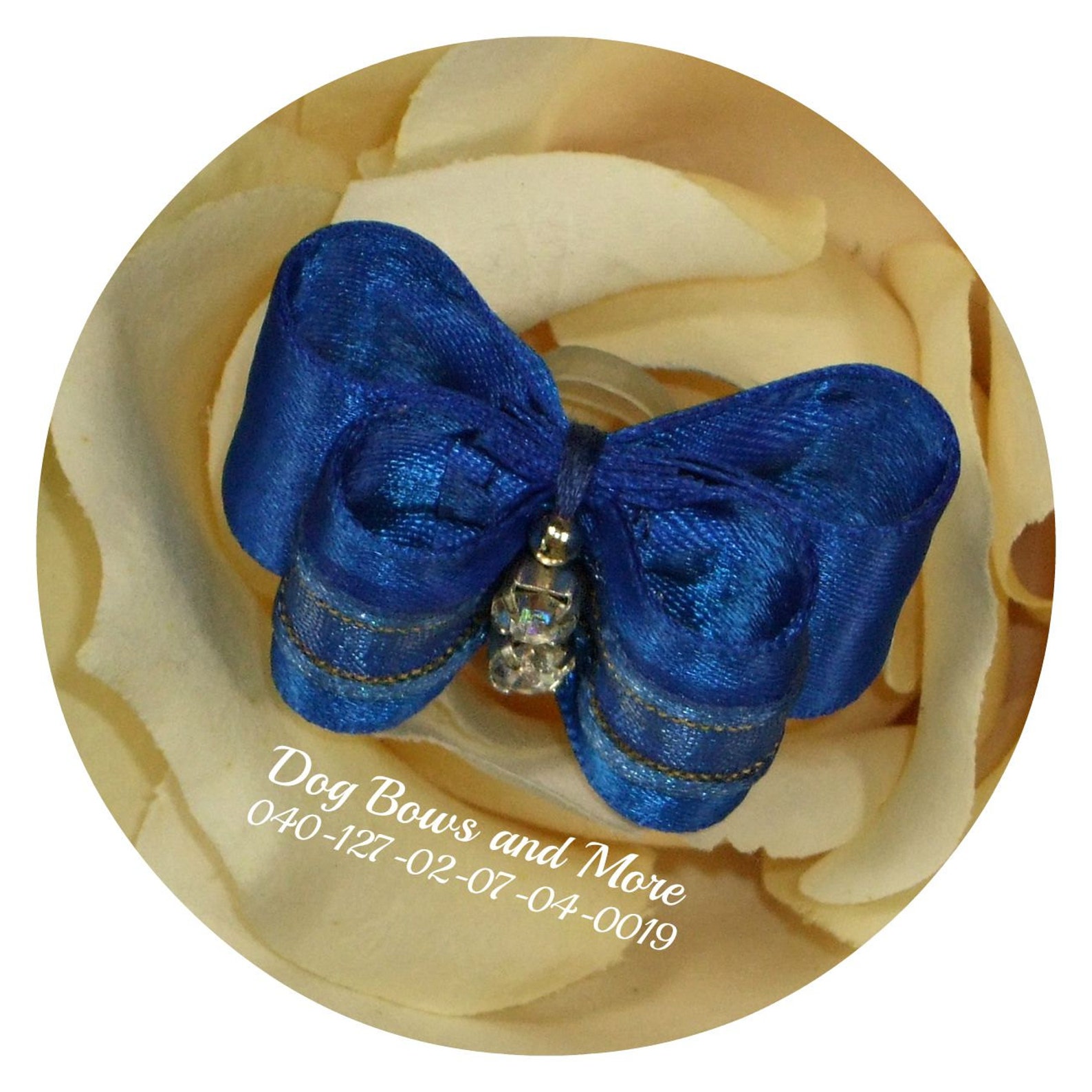 Dog Bows & More Zeva topknot show bow. Shih Tzu | Etsy