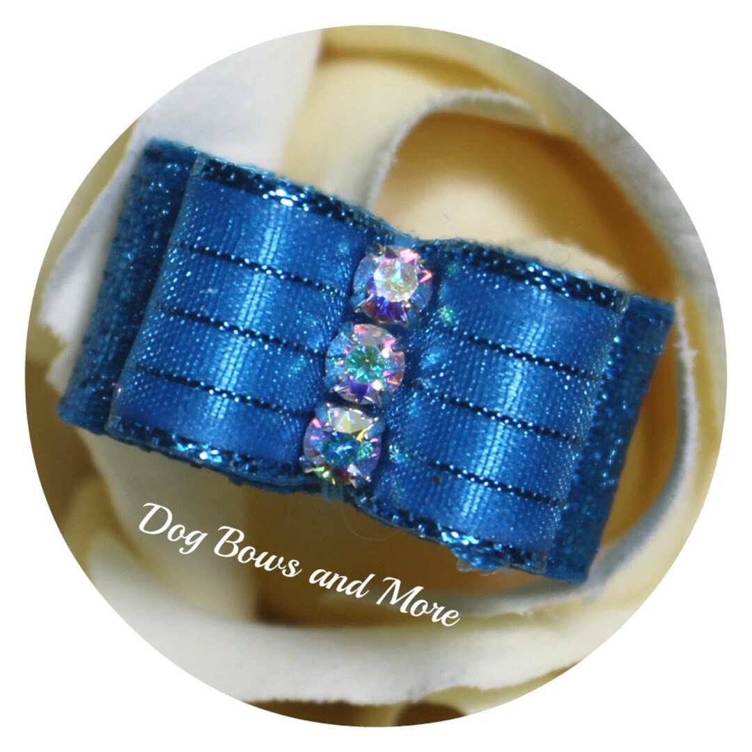 The "infatuated" Topknot Dog Show Bow, Yorkie Show Bow, Silky Show Bow ...