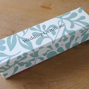 Wedding Certificate Box - Etsy