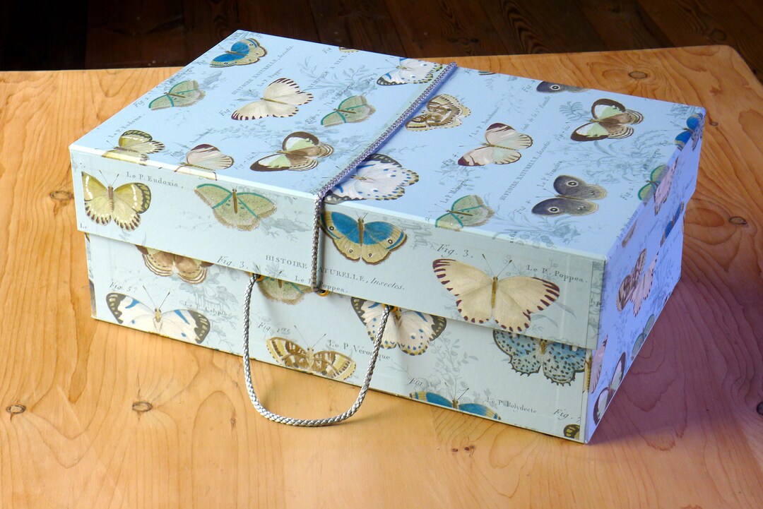 Wedding Travel Maxi Box in Papillon Cloud | Handmade in England ...