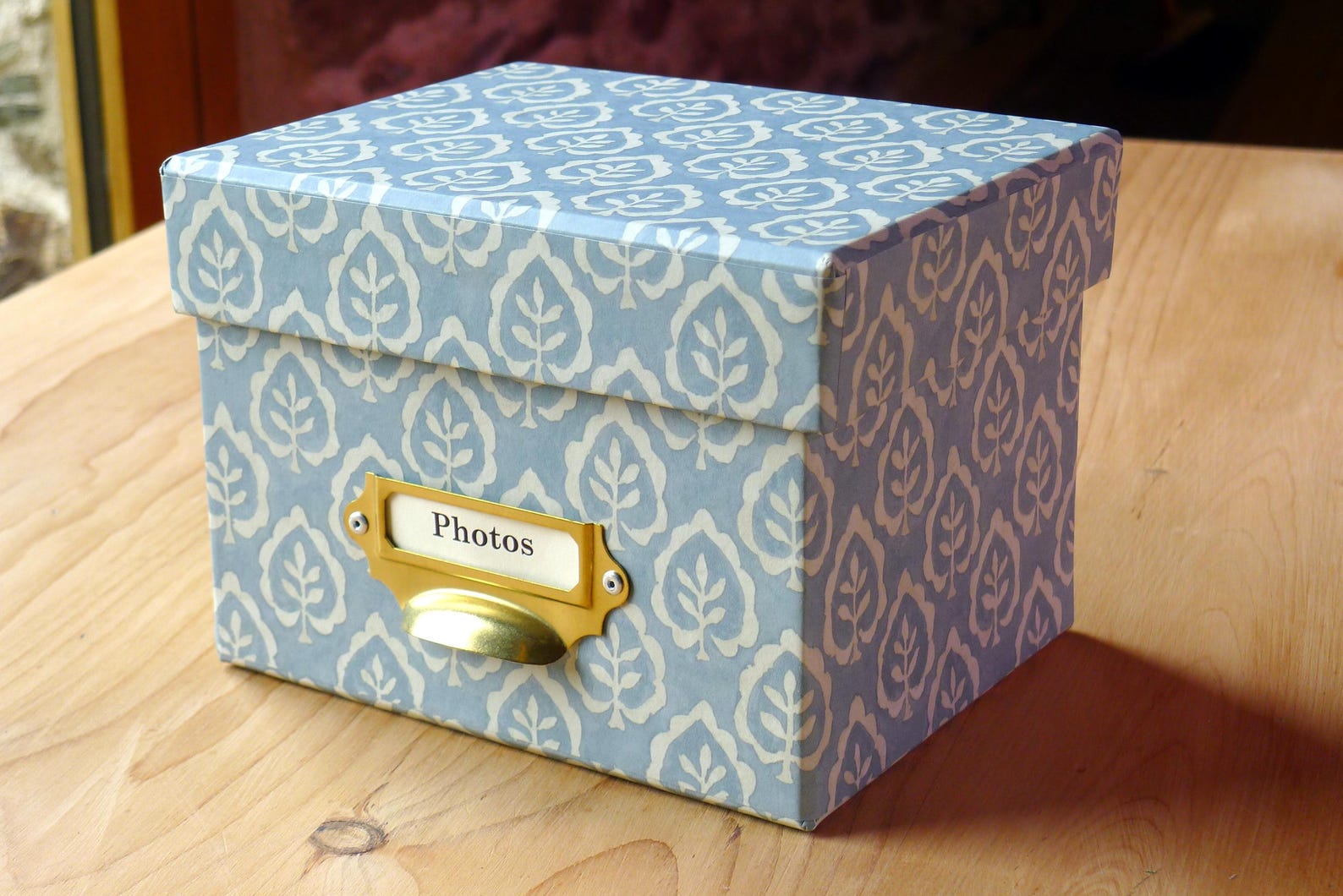 Handmade Photo Box: Fencott Dusky Blue Memory Keepsake - 6x4 & 7x5 - Etsy