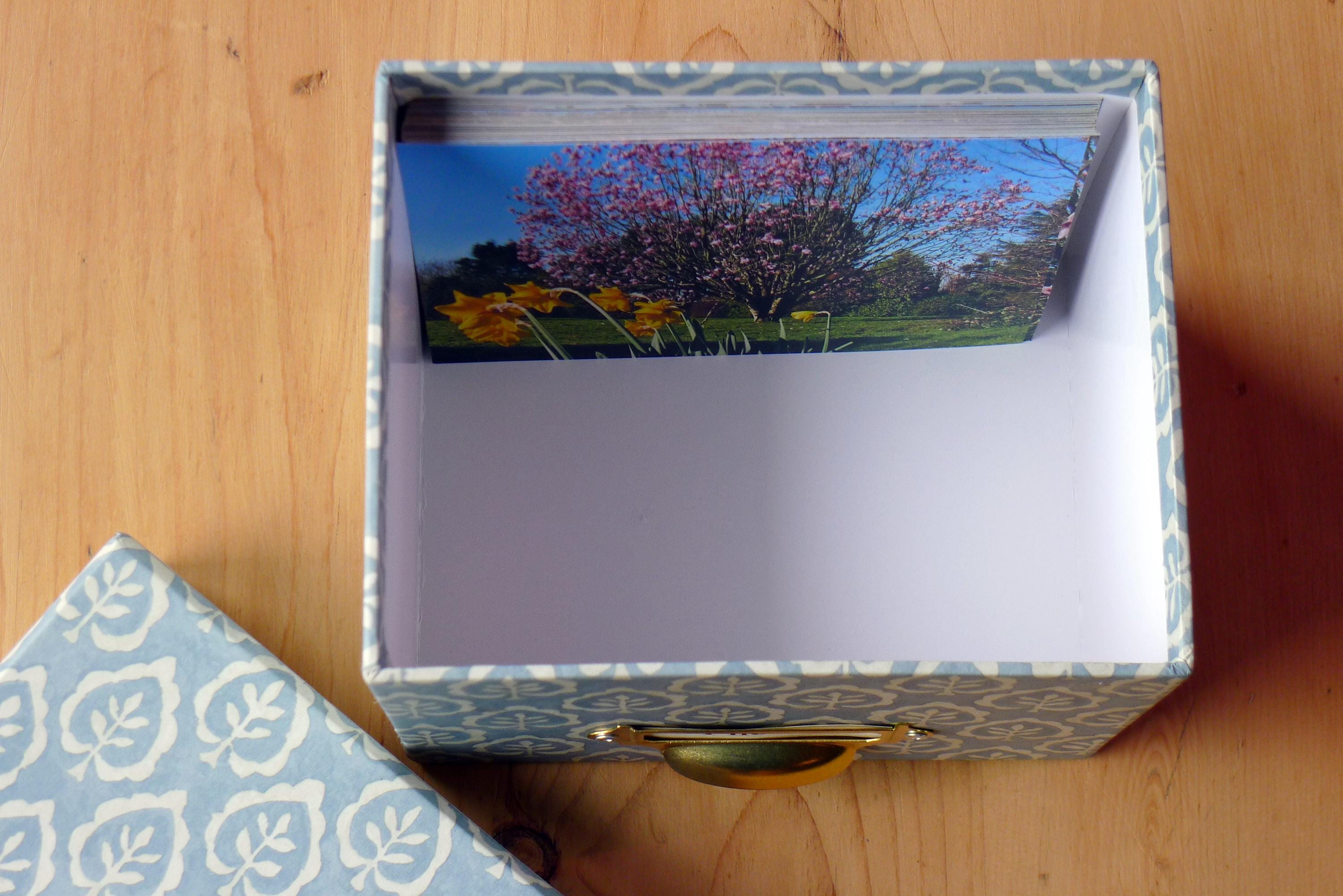Handmade Photo Box: Fencott Dusky Blue Memory Keepsake - 6x4 & 7x5 - Etsy