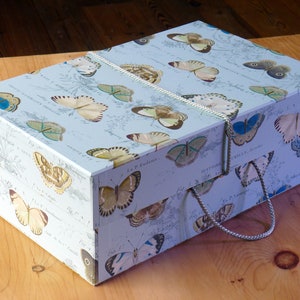 Wedding Travel Maxi Box in Papillon Cloud | Handmade in England ...