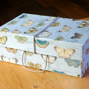 Wedding Travel Maxi Box in Papillon Cloud | Handmade in England ...