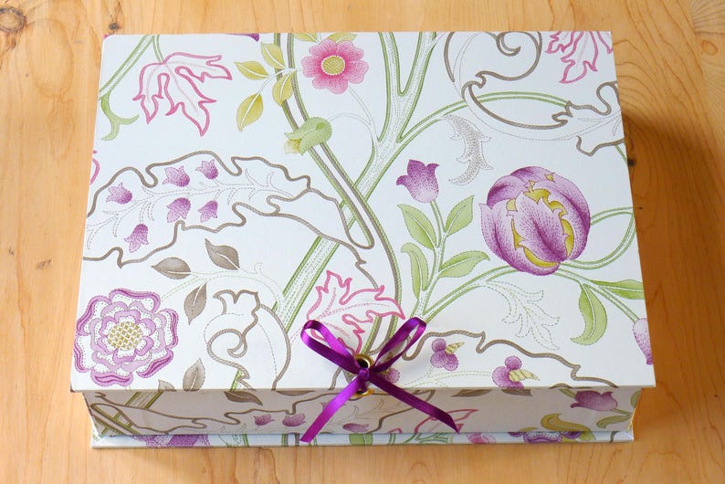 William Morris Box File: Handmade A4 Office Storage - Mary Isobel ...