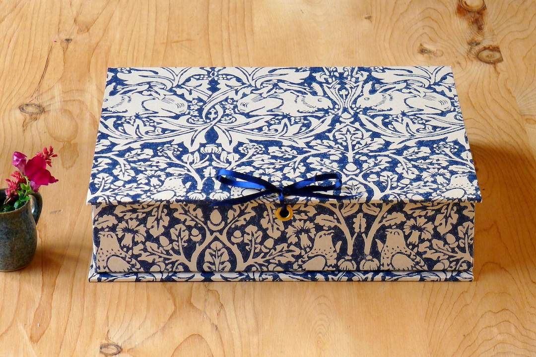 William Morris Brer Rabbit Box File: A4 Office Storage, Handmade in ...