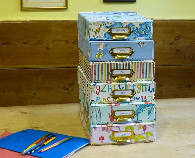 Children's School Work Drawers Home School Home | Etsy
