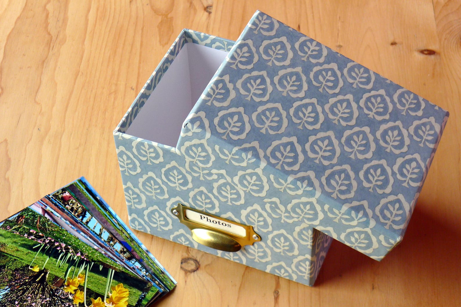 Handmade Photo Box: Fencott Dusky Blue Memory Keepsake - 6x4 & 7x5 - Etsy