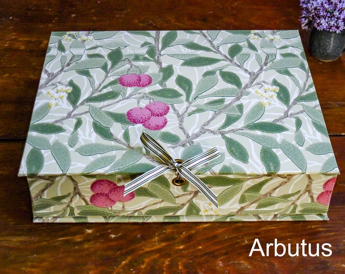 New William Morris Box File A4 Office Collection & Stationery Handmade ...