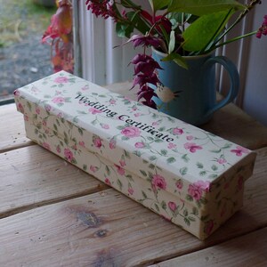 Wedding Certificate Box - Etsy