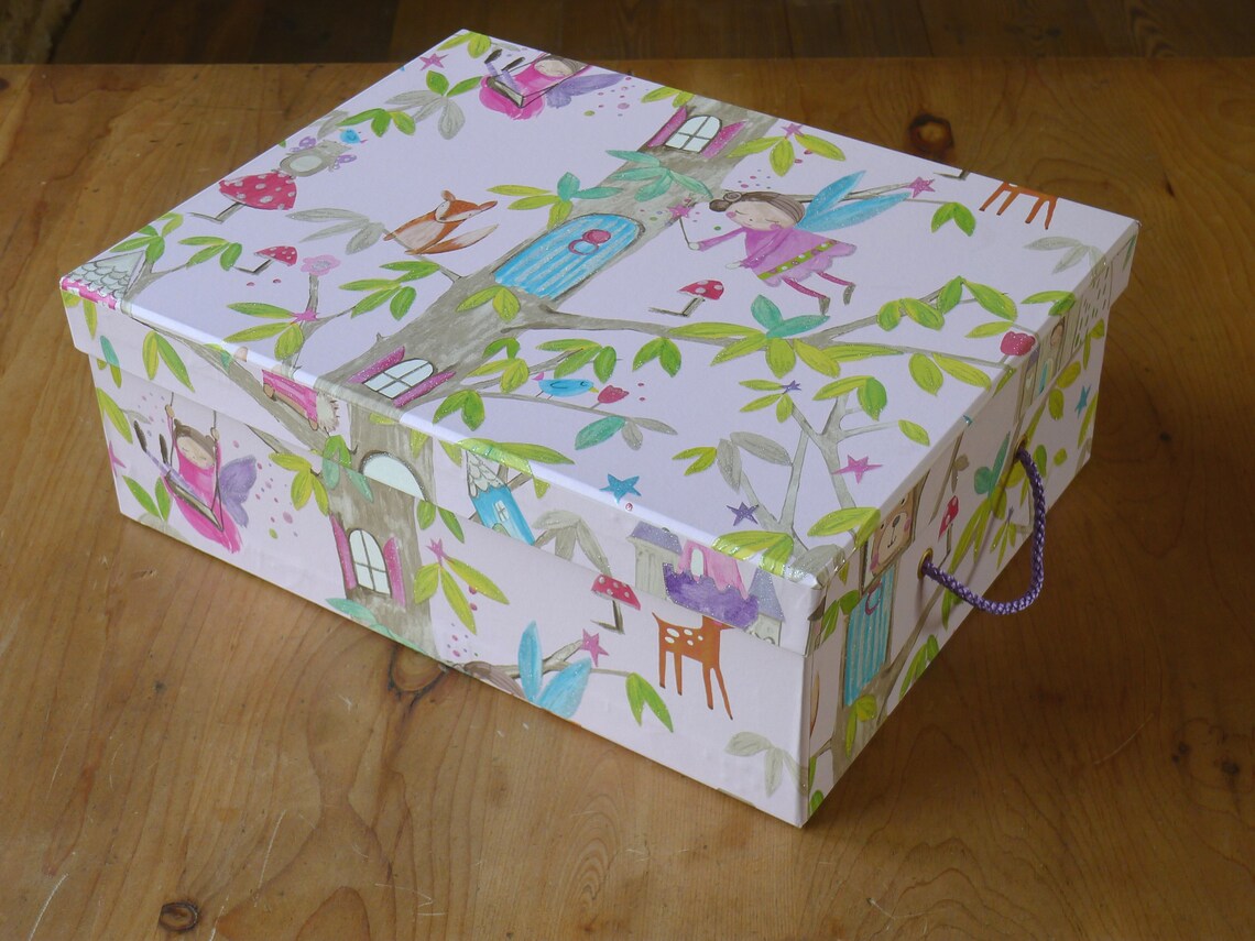 Children's Artwork Box Keepsake Box Artwork Storage - Etsy