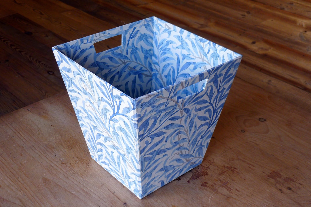 Large William Morris Waste Paper Bin/basket in Willow Blue - Home ...