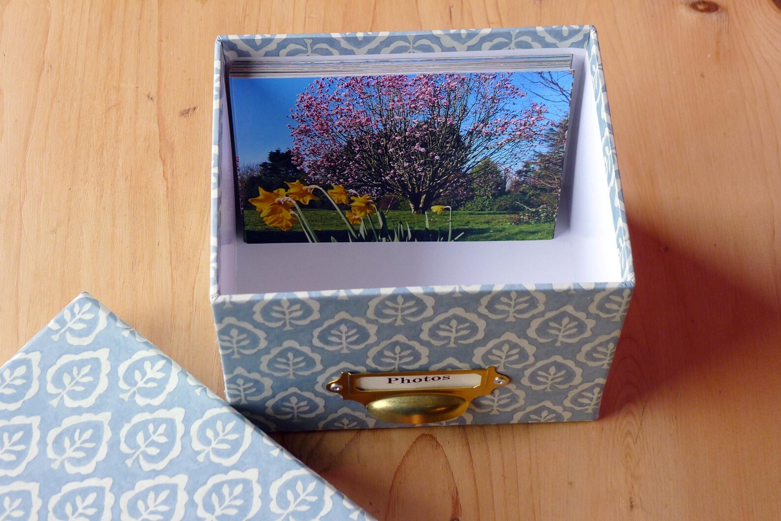 Handmade Photo Box: Fencott Dusky Blue Memory Keepsake - 6x4 & 7x5 - Etsy