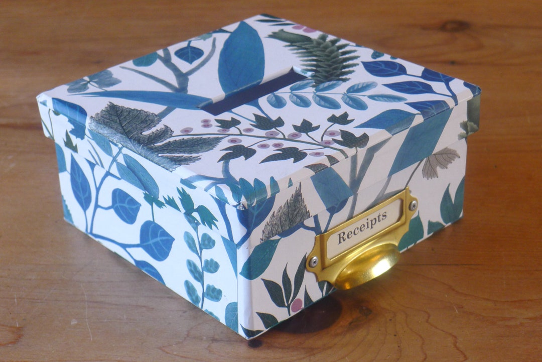 Receipt Box in Eden Springtime Design - Office Stationery & Home ...