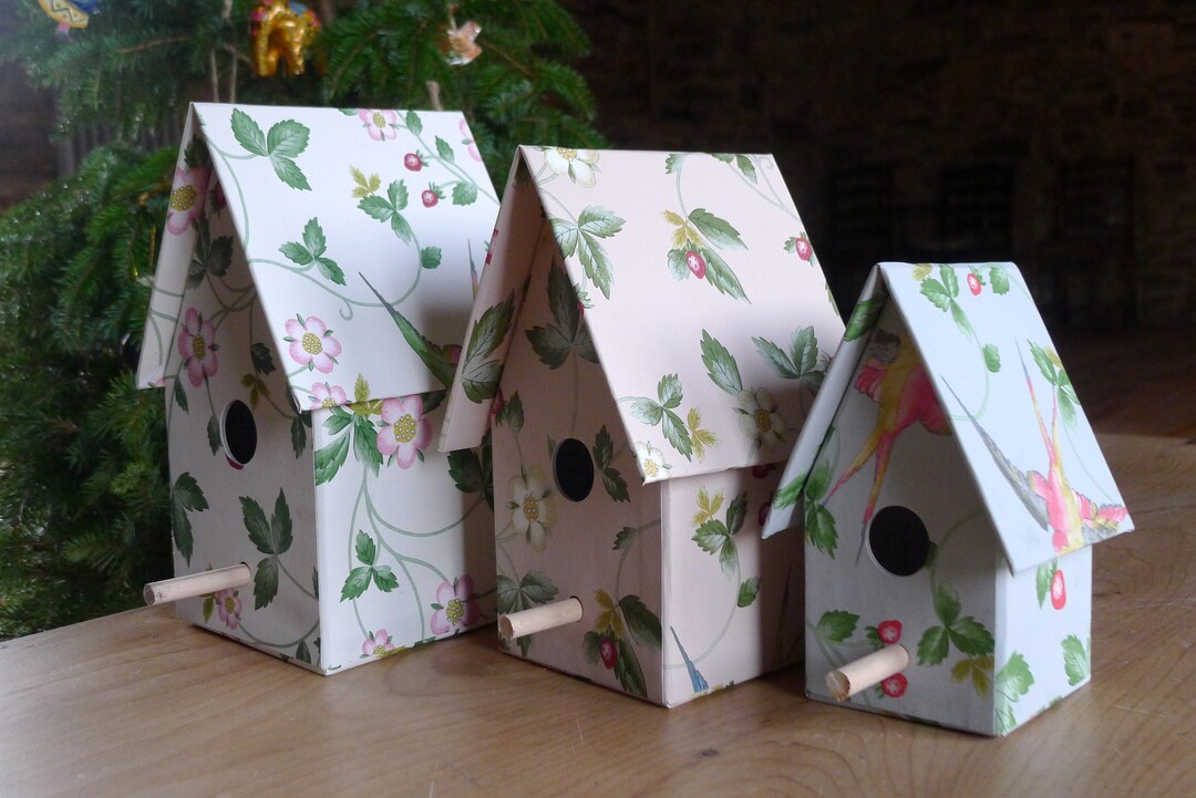 Decorative Bird Boxes in 3 Different Sizes | Super Cute Home Decor for ...