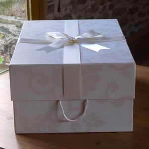 Extra Large Wedding Dress Storage Box in Endsleigh Ivory | Next Day ...