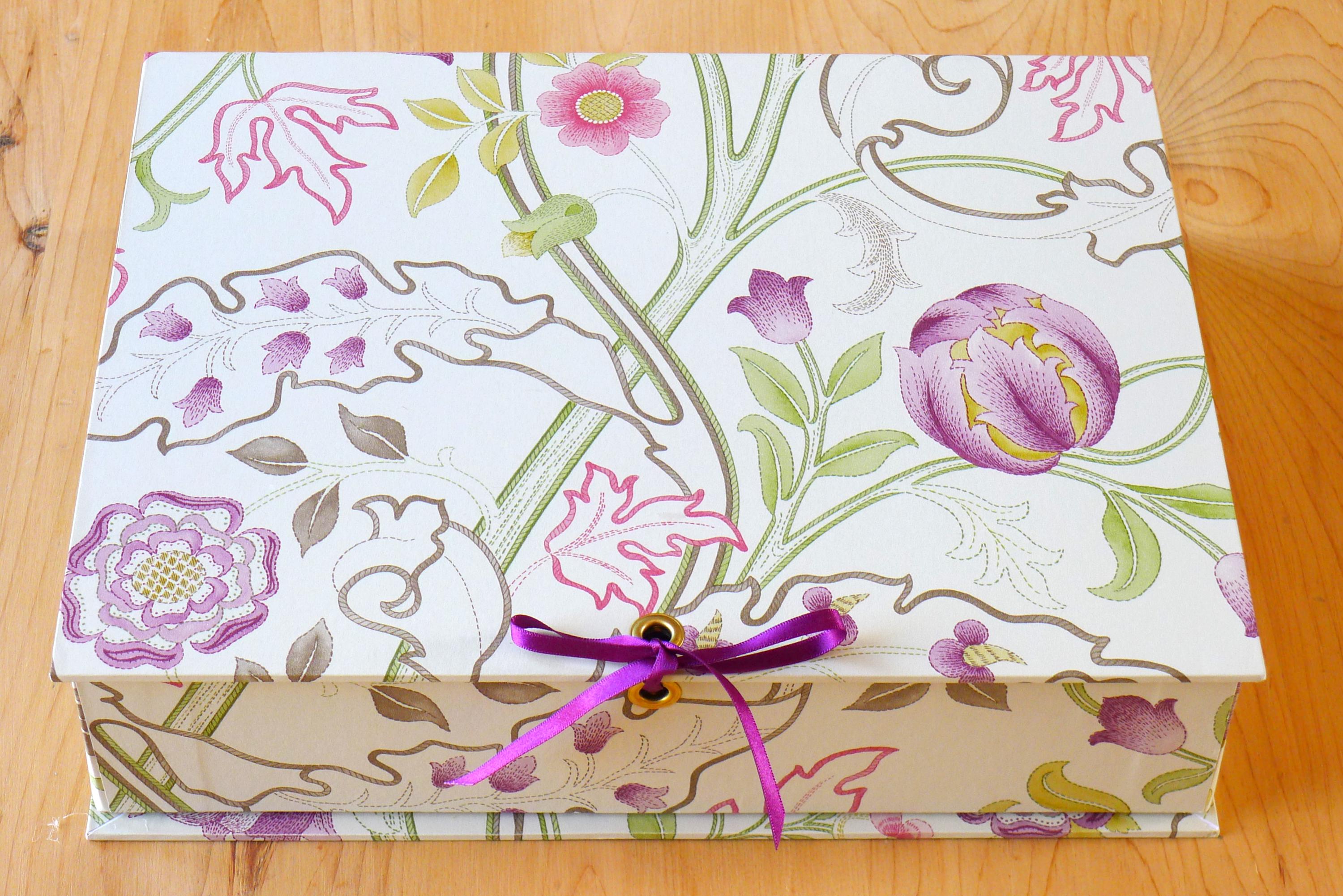 William Morris Box File: Handmade A4 Office Storage - Mary Isobel ...