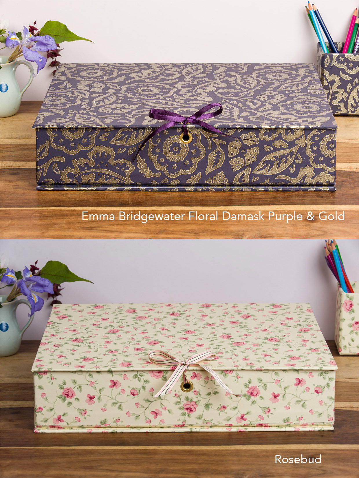 Stylish Box File - (A4) Rosebud Design Office Collection & Stationery ...