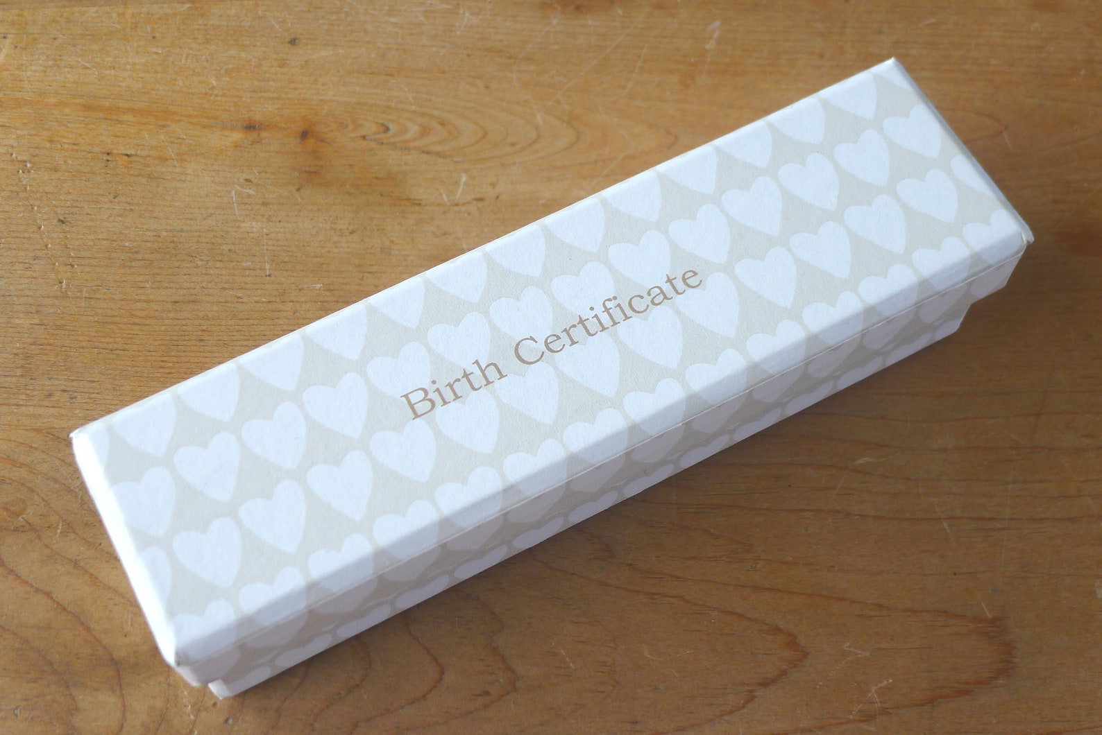 Birth Certificate Box - Etsy