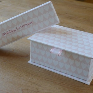 Wedding Certificate Box - Etsy