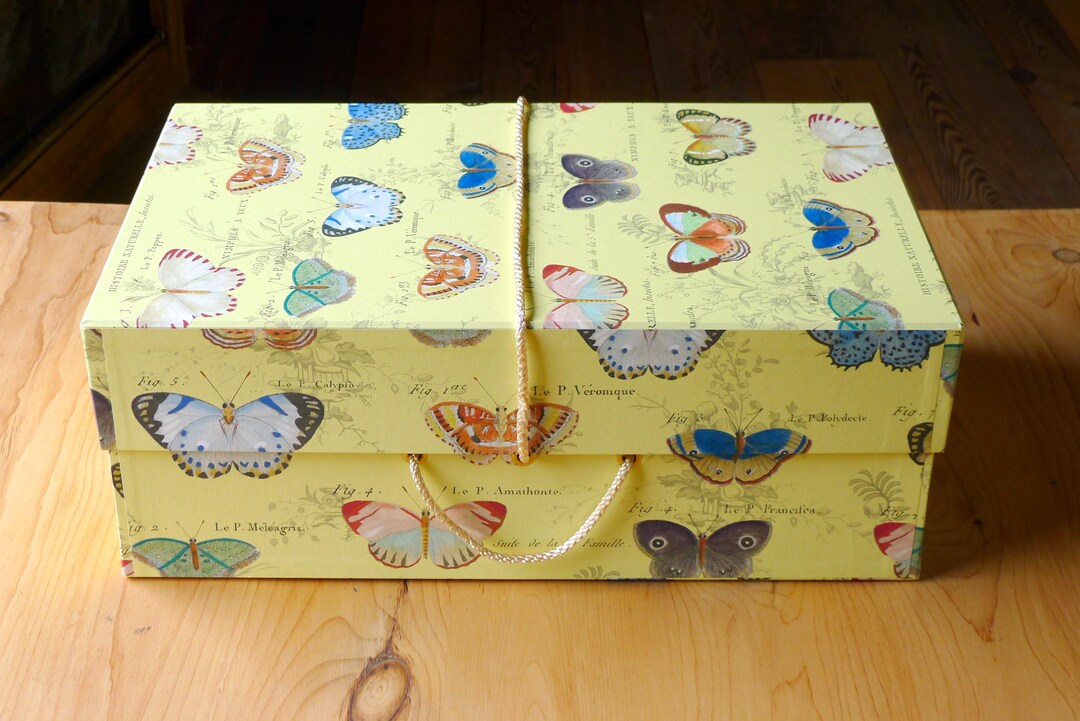 Wedding Travel Maxi Box in Papillon Mimosa | Handmade in England ...