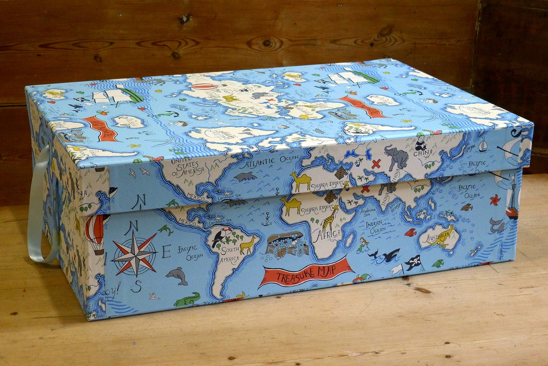 Dressing up Box - Treasure Map Design - Etsy