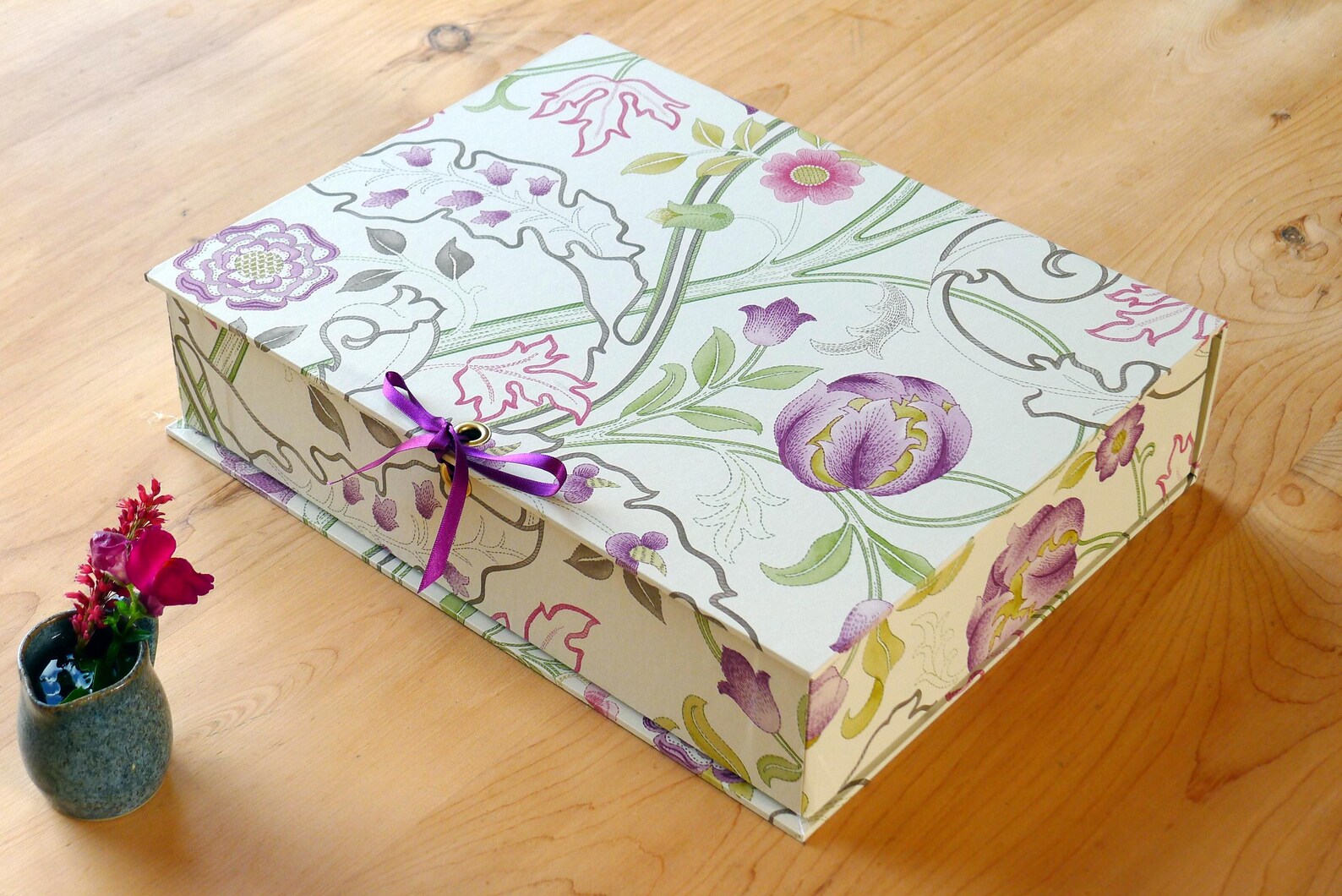 William Morris Box File: Handmade A4 Office Storage - Mary Isobel ...