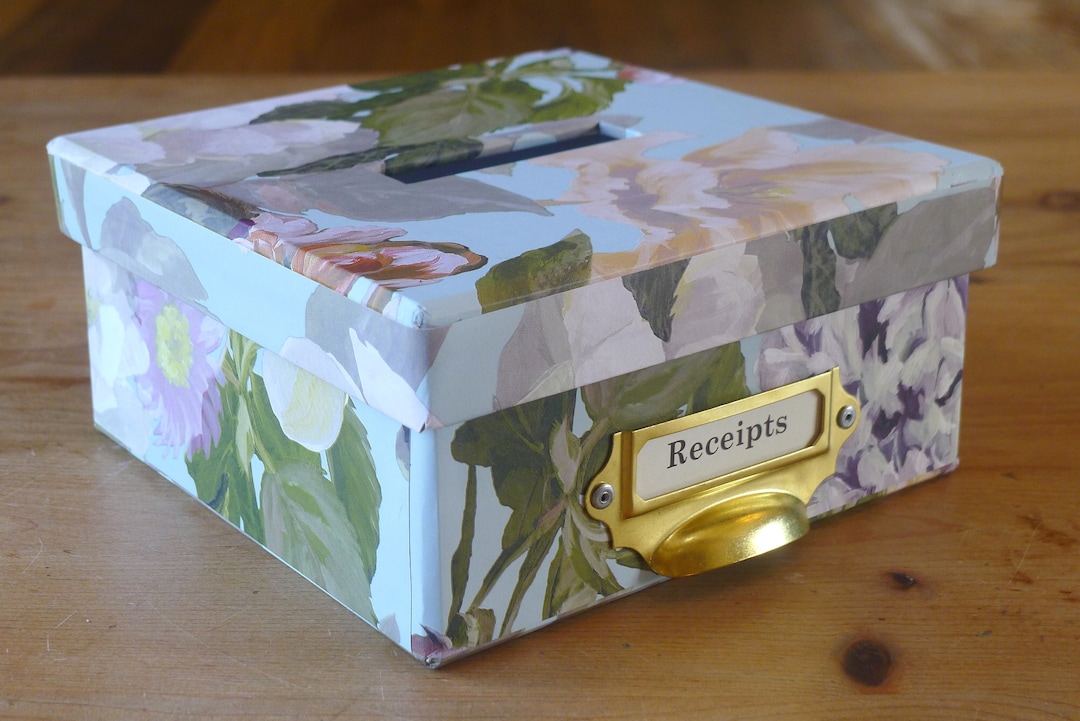 Receipt Box in Delft Fleur Design | Tapestry Florals | Interior Design ...
