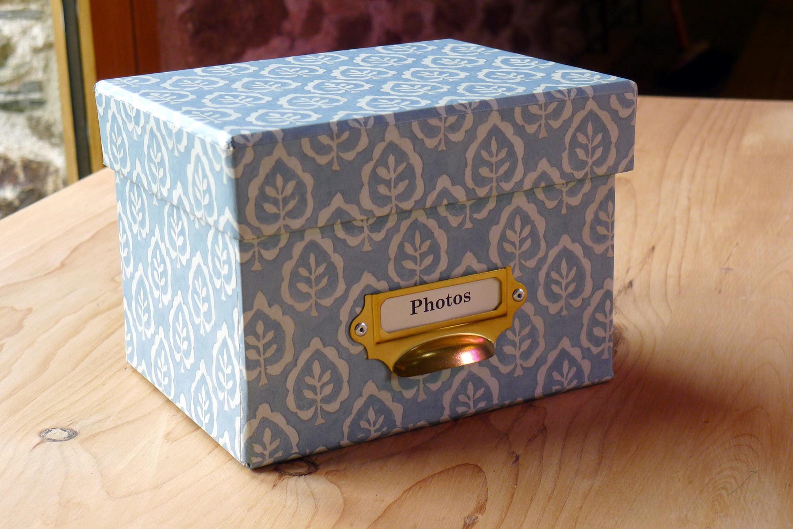 Handmade Photo Box: Fencott Dusky Blue Memory Keepsake - 6x4 & 7x5 - Etsy