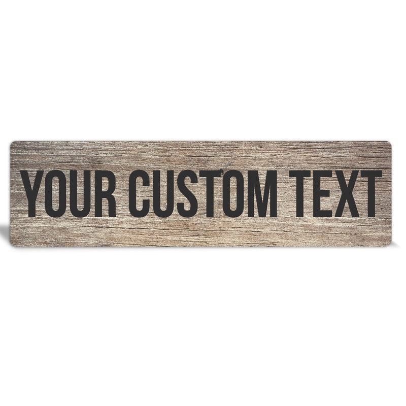 Wood and Metal Sign - Etsy