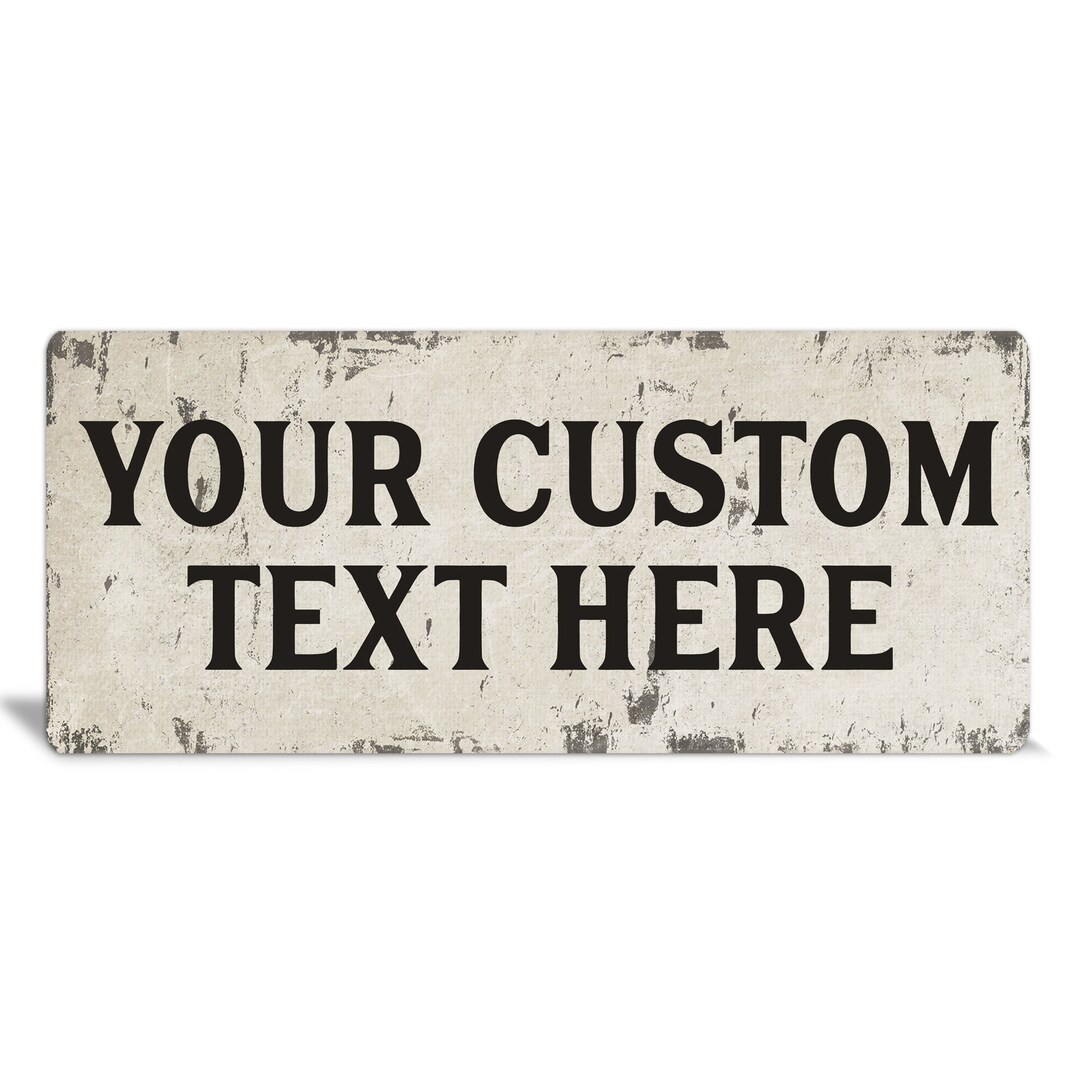 Rustic Styled Custom Metal Sign, Outdoor Signs, Custom Bar Sign, Metal ...
