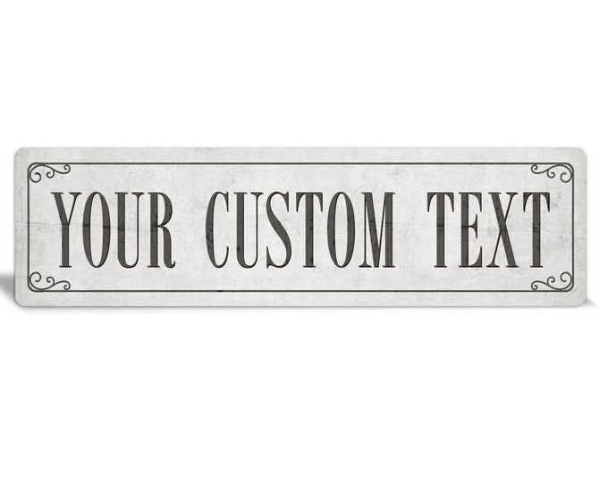 Personalized Metal Look Grateful Sign Metal 8 X 12 Sign Welcome Sign ...