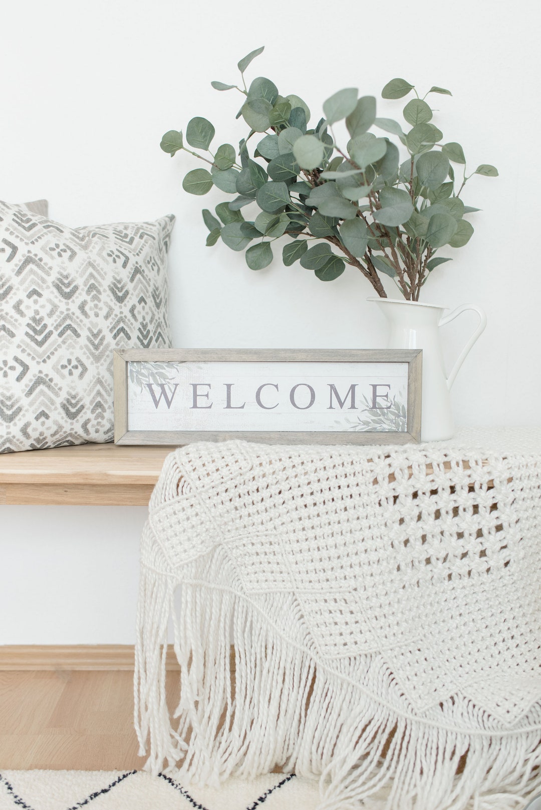 Welcome Sign Framed Welcome Sign Home Decor Sign Entry Sign Home ...