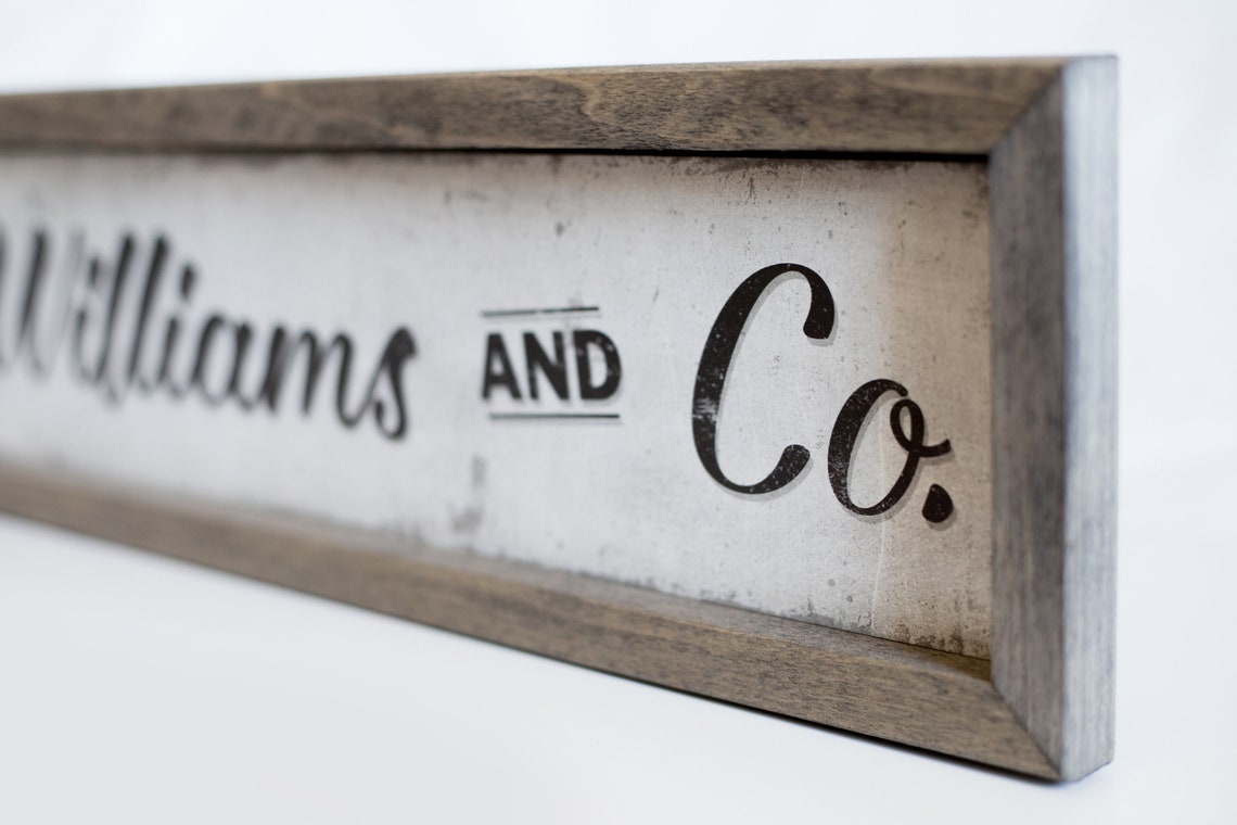 Name Sign Custom Metal Sign Cream Sign Family Name Sign - Etsy