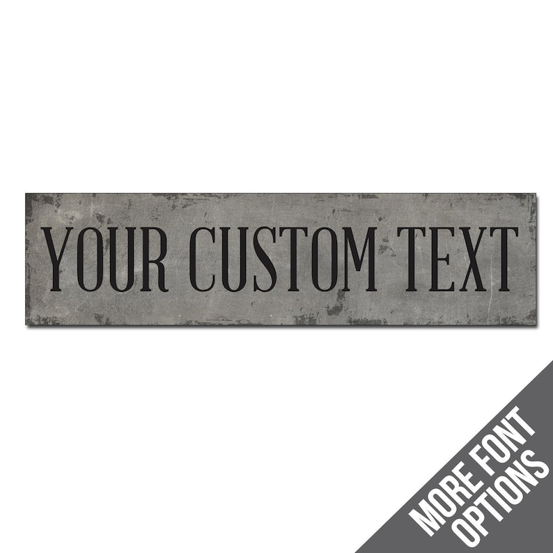 Custom Grey Sign Outdoor Sign Business Signs Metal Sign - Etsy