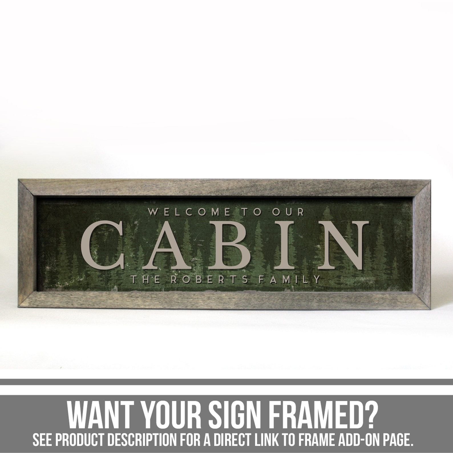 Cabin Sign Metal Cabin Sign Personalized Sign Nature | Etsy