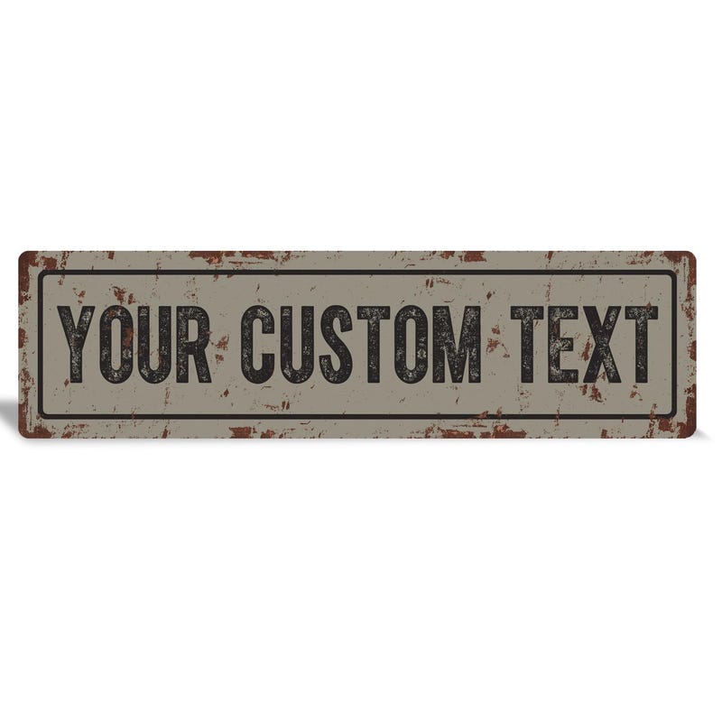 Rusted Metal Sign - Etsy