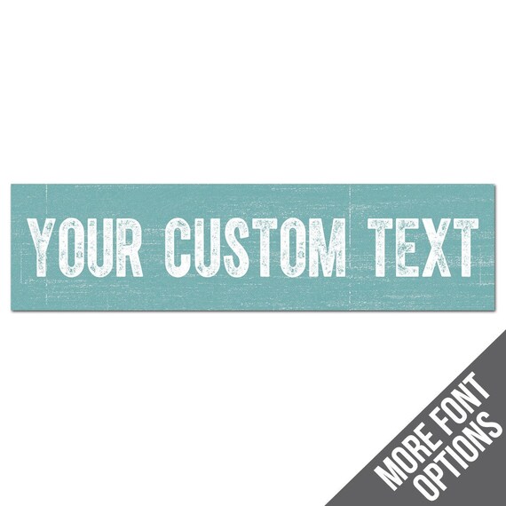 Custom Sign Blue Metal Sign Outdoor Sign Business Sign - Etsy