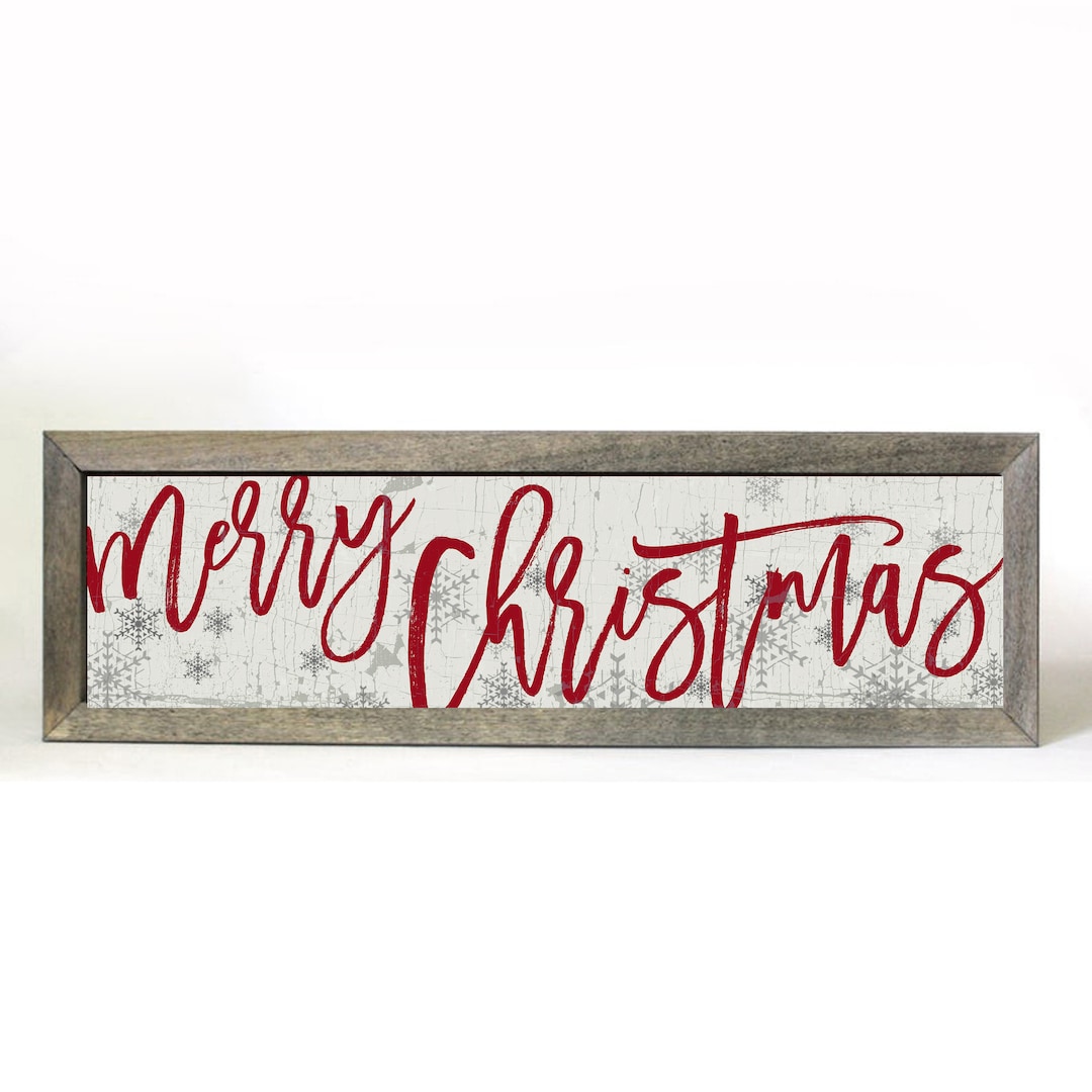 Merry Christmas Sign - Red Merry Christmas Sign - Merry Christmas ...