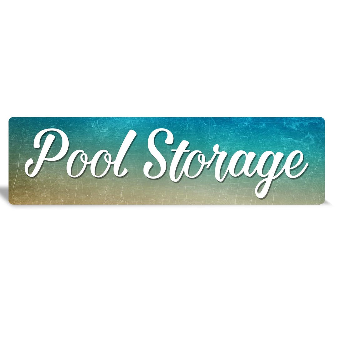 Customizable Blue Wave Sign for Beach House Signage, Pool Signs ...