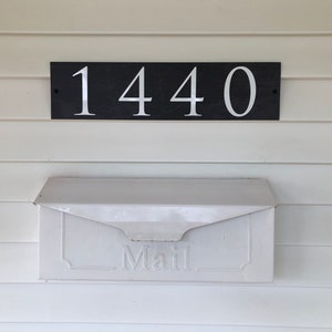 Address Sign, Black Address Sign, House Numbers, Metal Address Sign ...