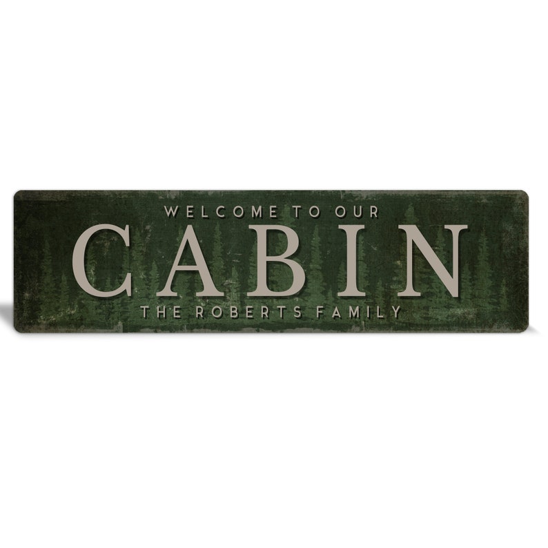 Personalized Metal Cabin Sign: Nature Lover Decor - Etsy