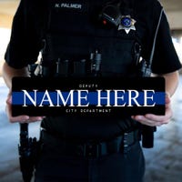Blue Line Sign, Police Sign, Police Decor, Police Officer Decor, Back ...