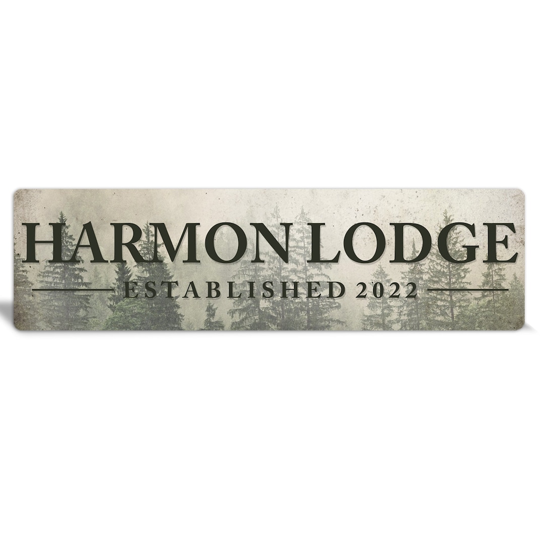 Metal Lodge Sign, Custom Lodge Sign, Custom Cabin Signs, Lodge Decor ...