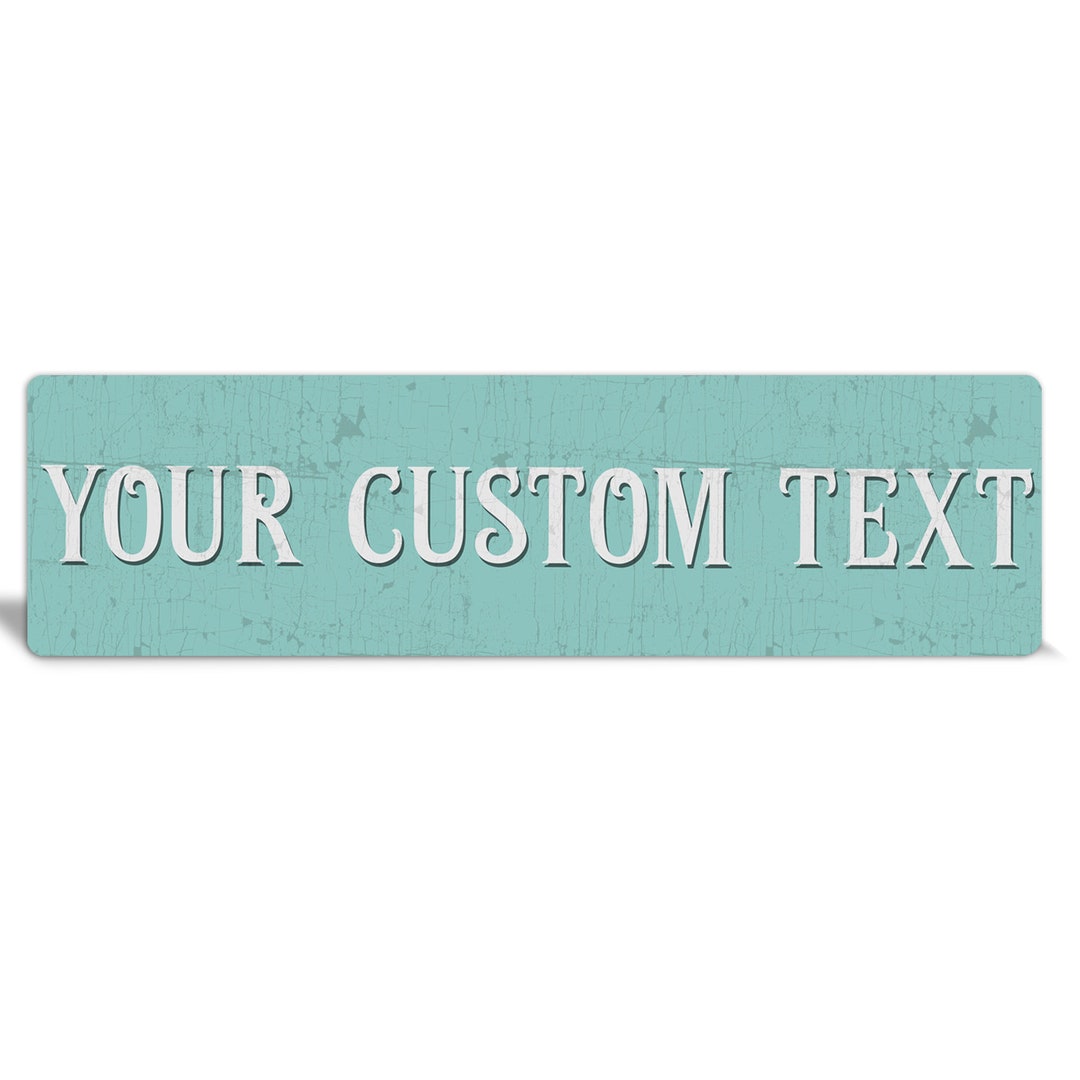 Custom Teal Sign, Teal Metal Sign, Custom Metal Sign, Custom Metal Teal ...
