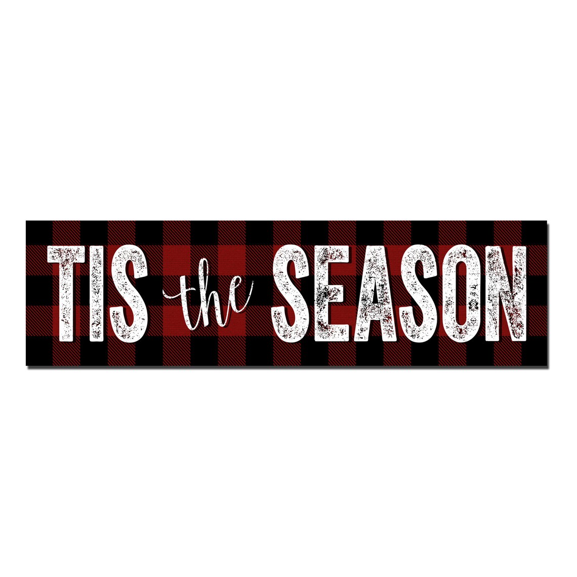 Buffalo Plaid Decor Tis the Season buffalo Plaid Sign - Etsy