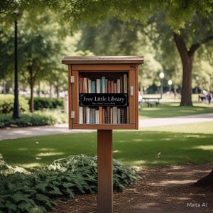 Custom Free Little Library Sign: Metal Outdoor Book Exchange - Etsy