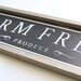 Framed Kitchen Sign Black & White Sign Produce Sign Farmhouse Sign ...
